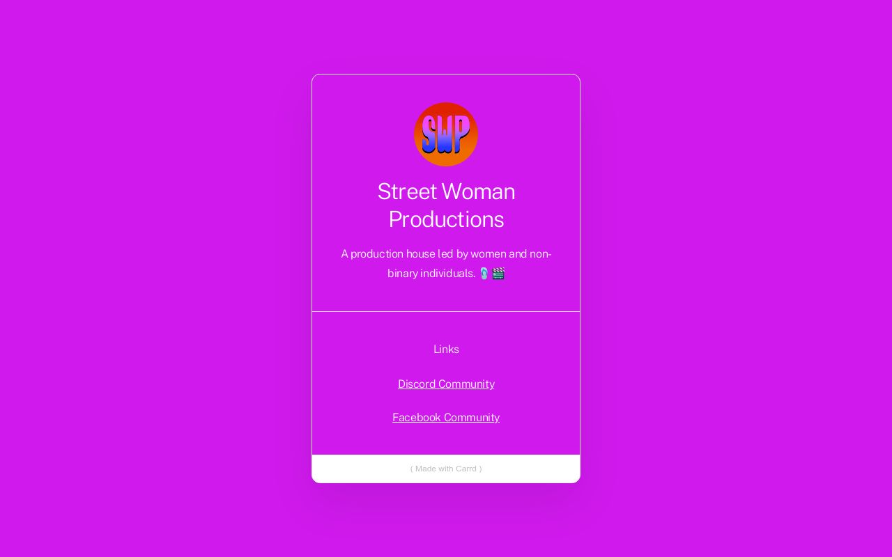 Street Woman Productions